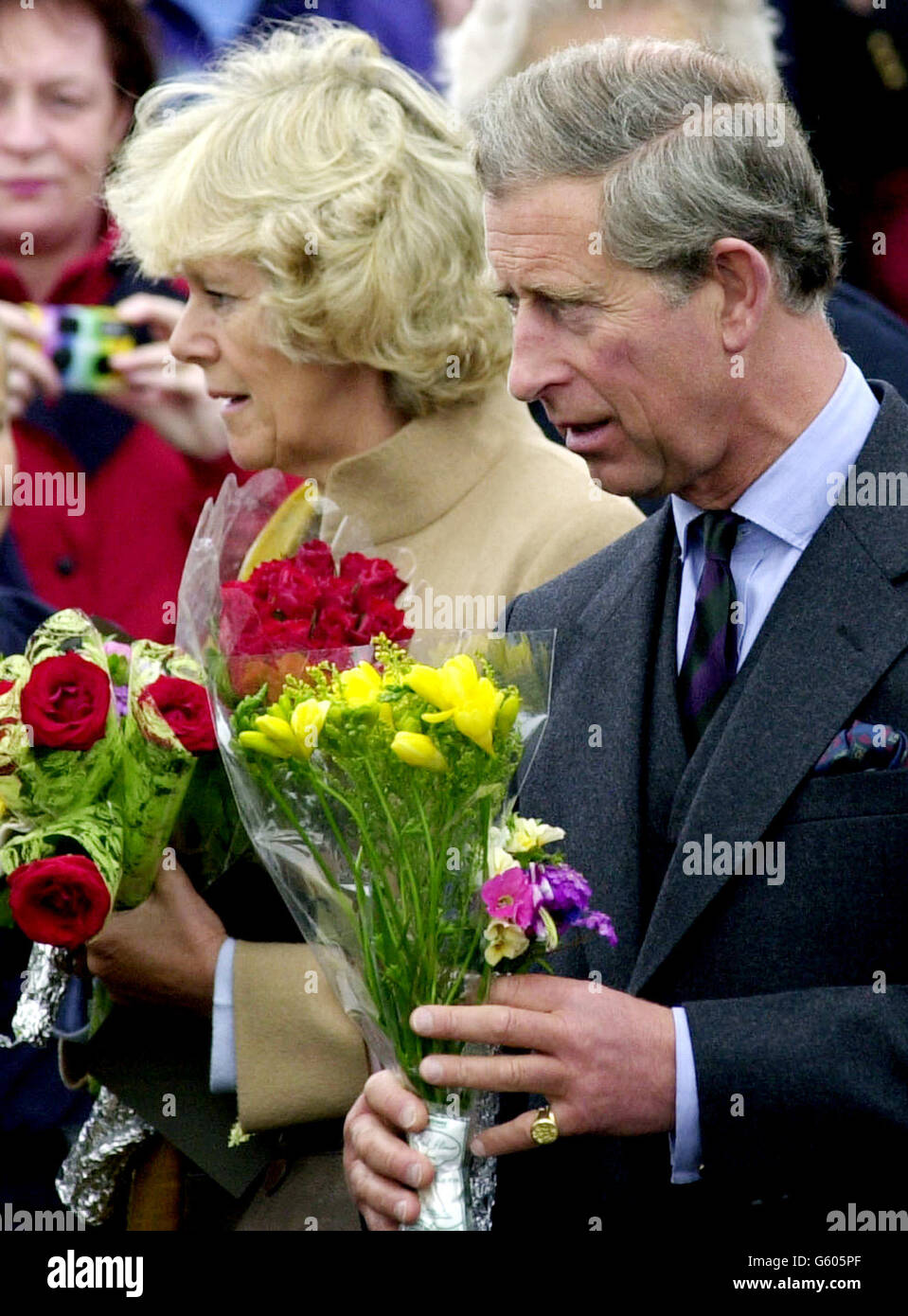 The Prince of Wales and Camilla Parker Bowles visit Canisbay Church in ...