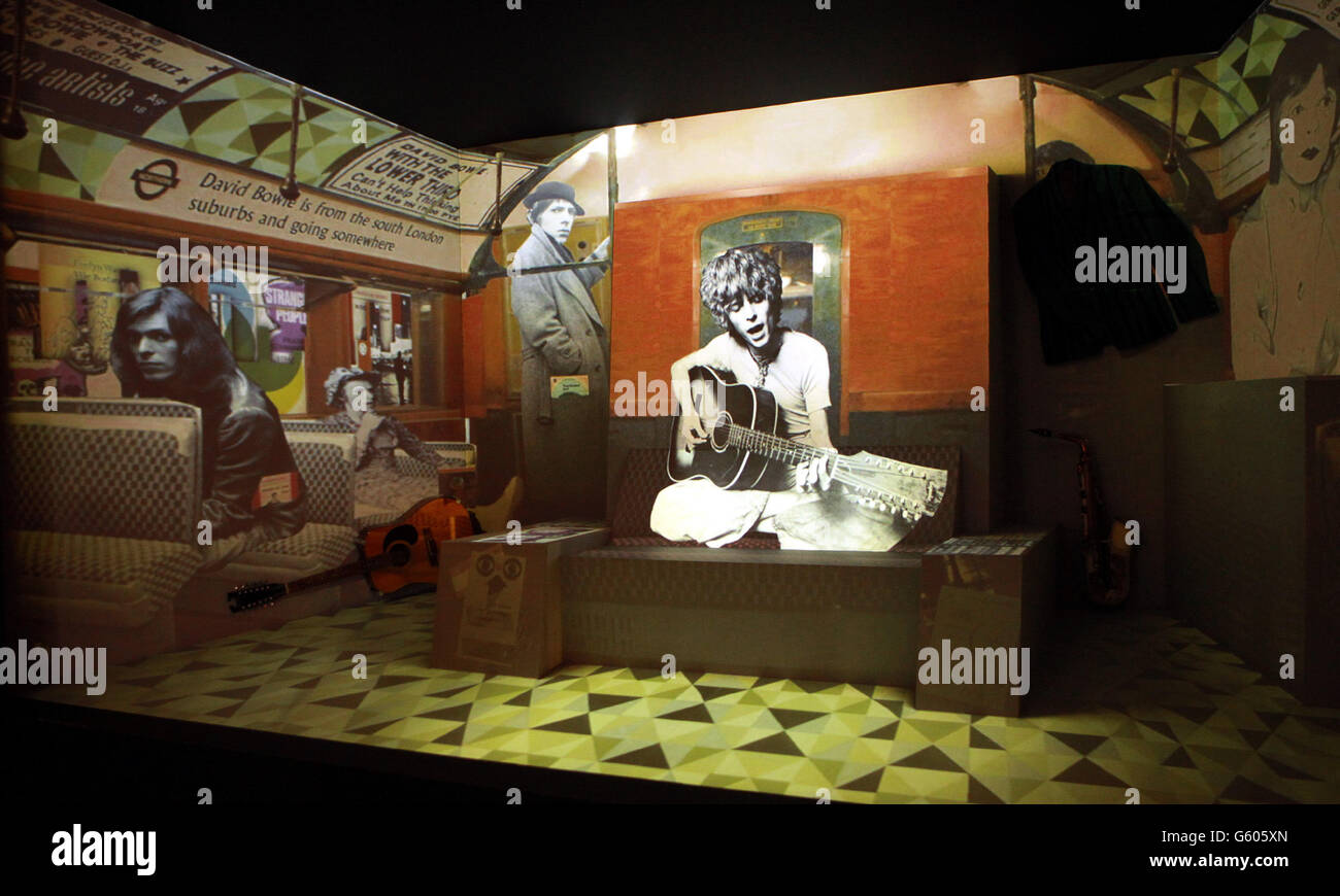 A preview of the David Bowie Exhibition at the V&A Museum in London ...