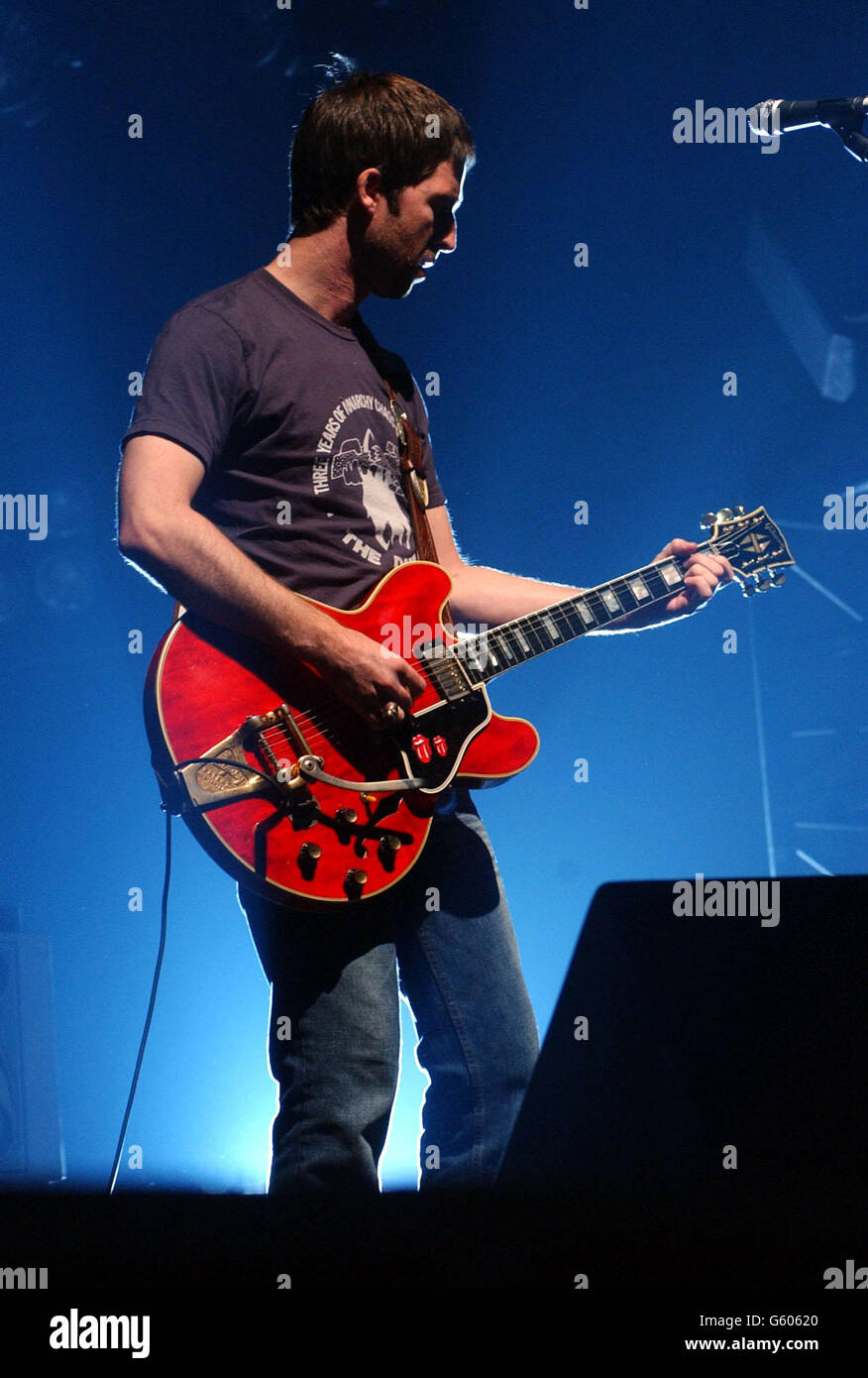 Noel Gallagher, of Oasis performing in concert at Roseland in New York ...