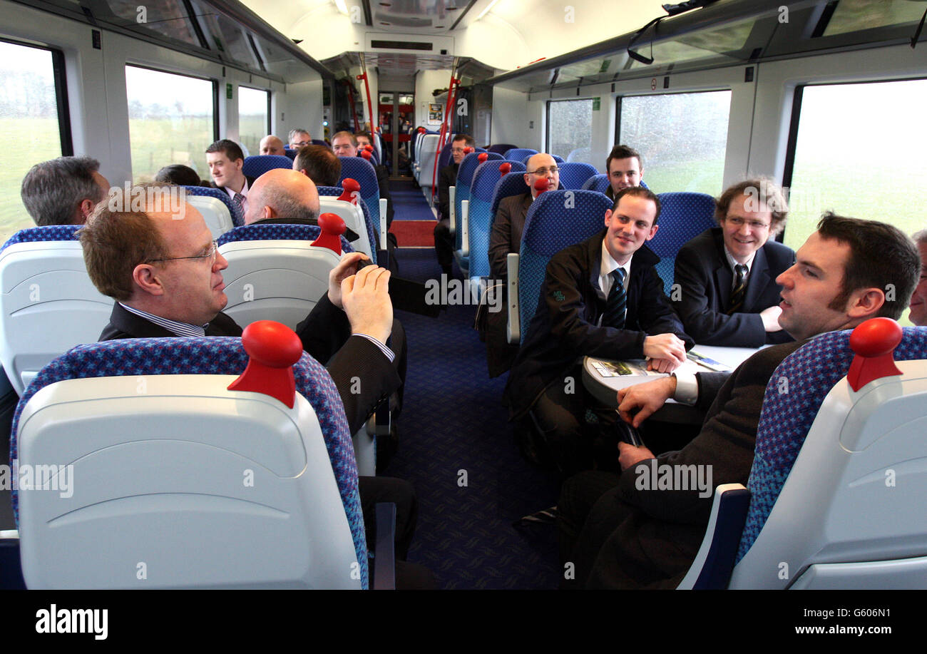 Rail line featured on TV to reopen Stock Photo - Alamy