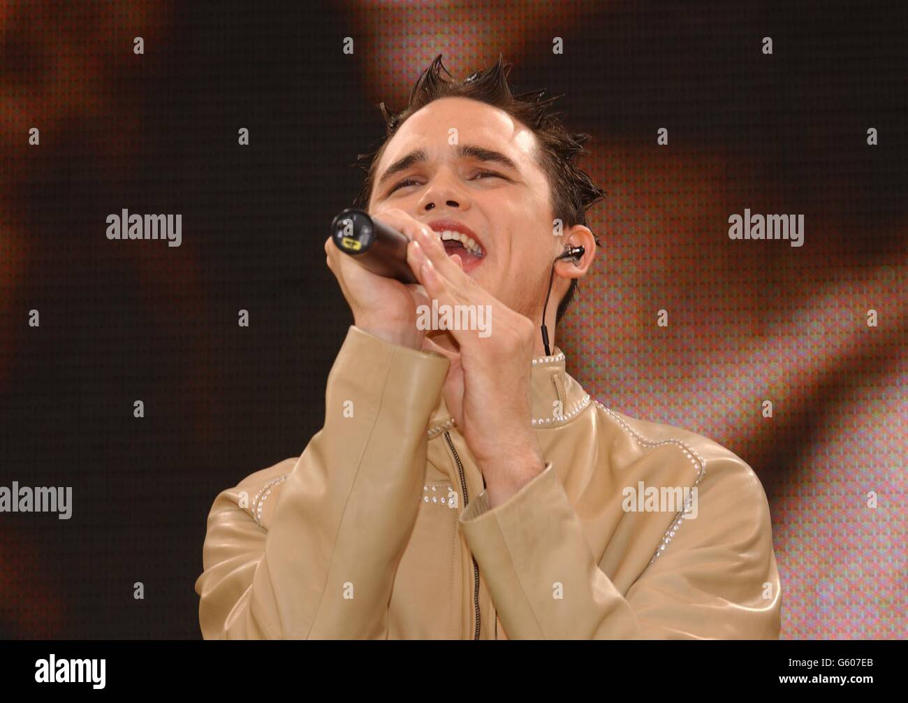 Singer Gareth Gates performing during the 95.8 Capital Radio Party in ...