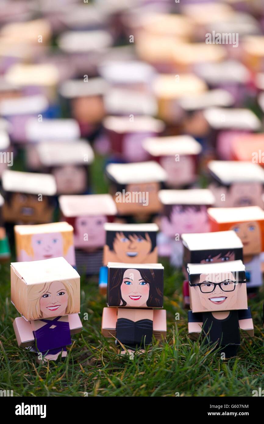 Including paper versions of celebrities hi-res stock photography and ...