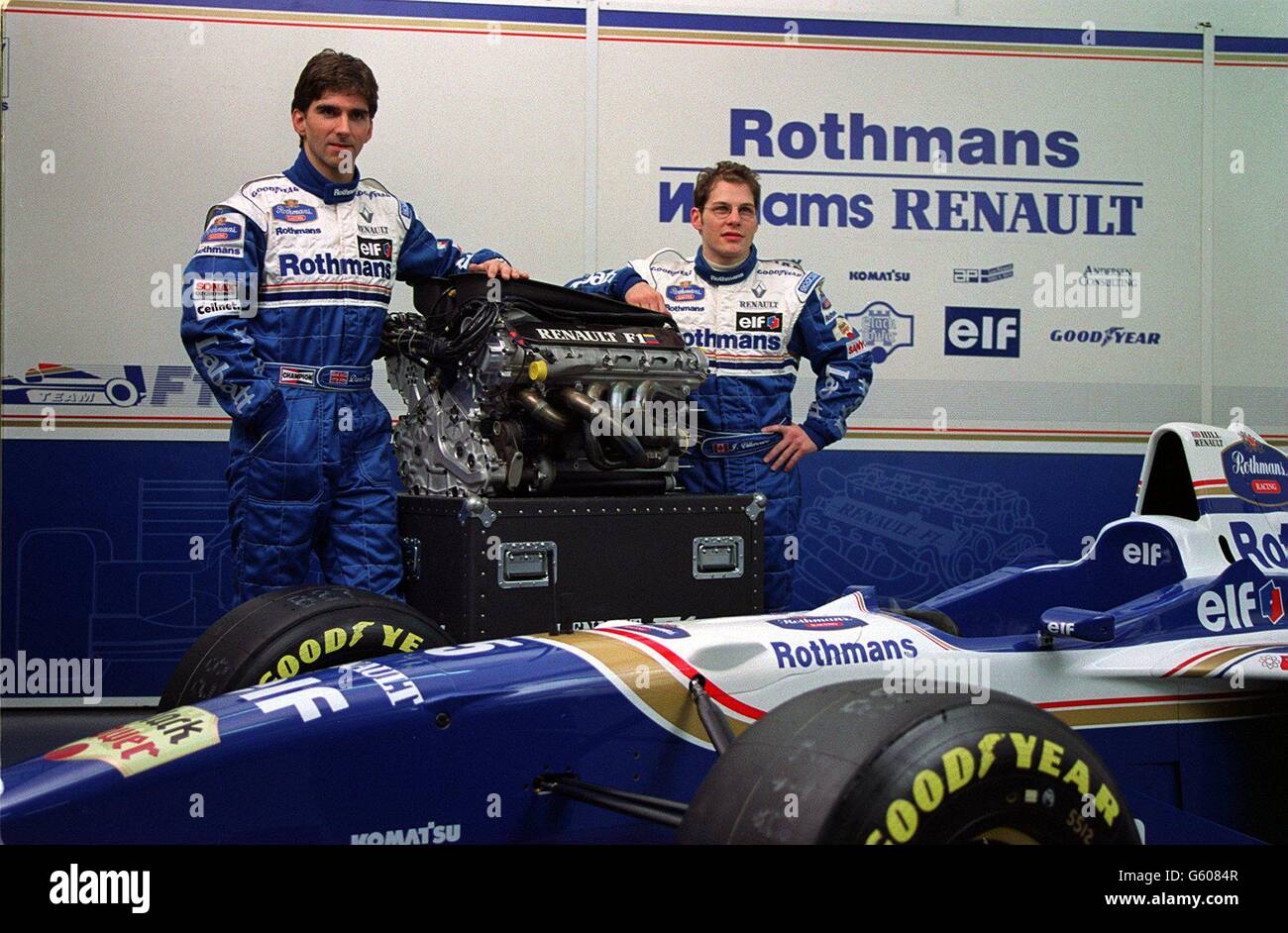 Rothmans williams renault drivers jacques villeneuve hi-res stock ...