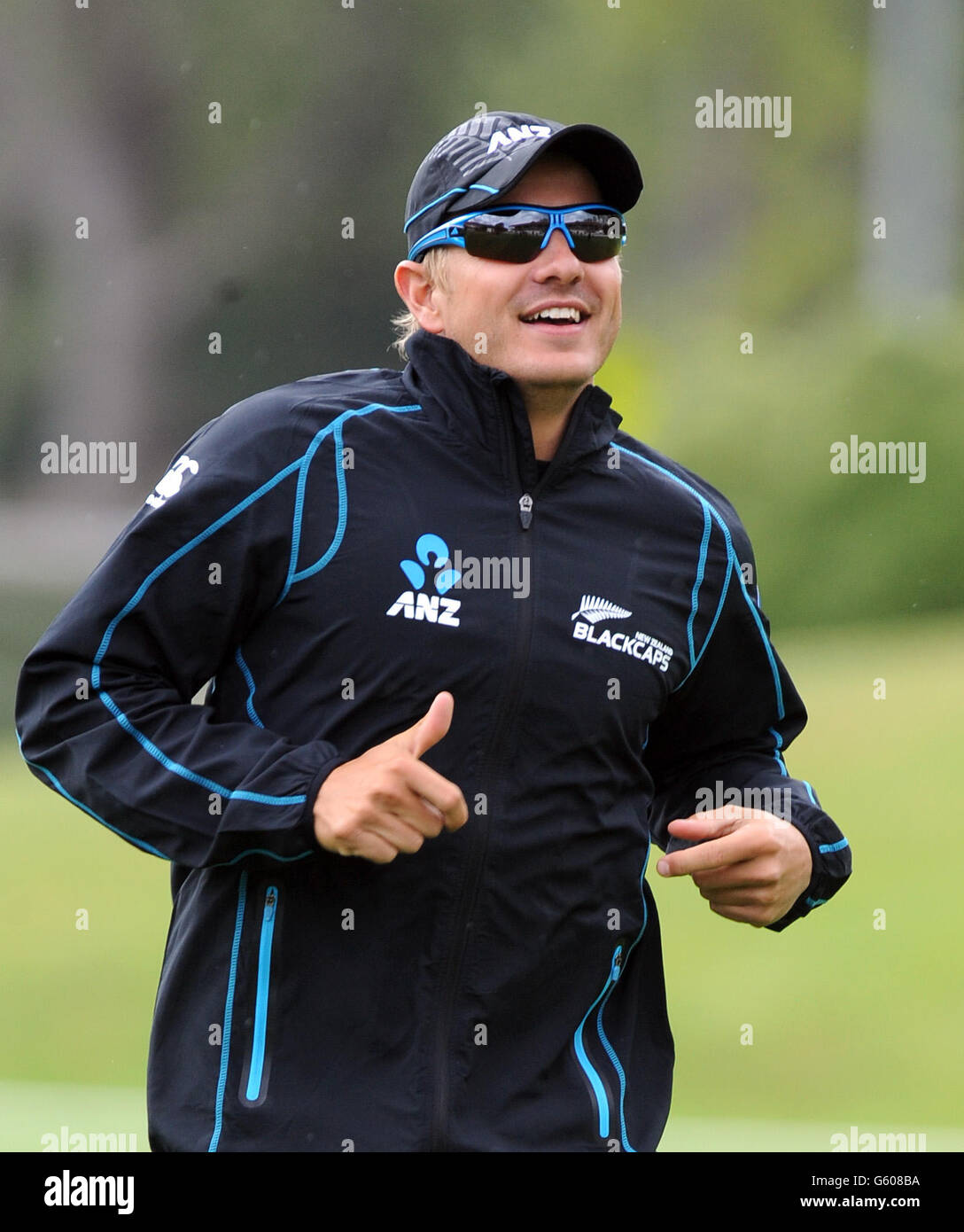 New Zealand's Neal Wagner during a practice session at the Dunedin ...
