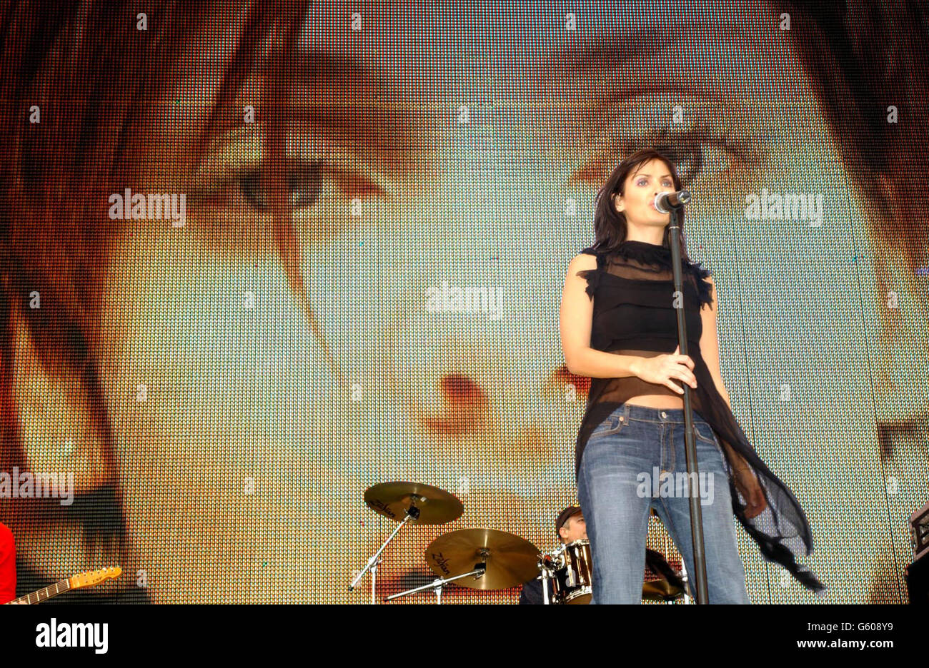 Australian singer Natalie Imbruglia performing on stage during the 95.8 ...