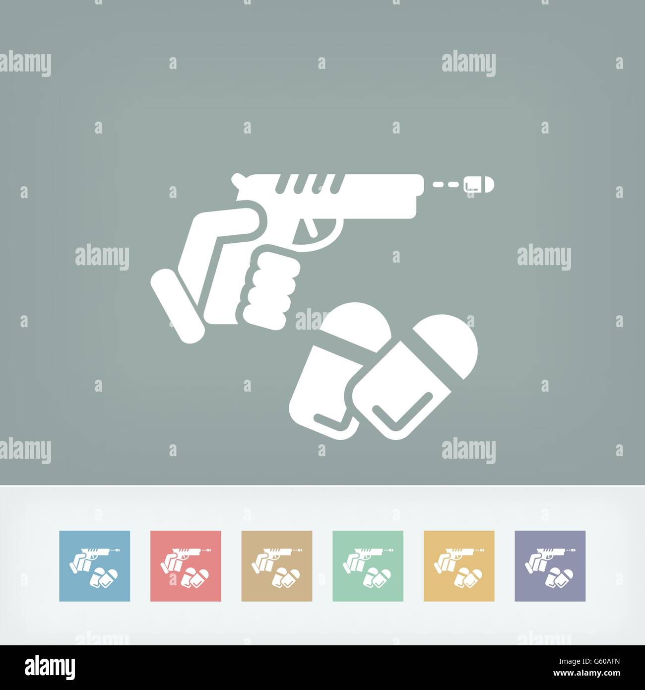 Shooting range gun police Stock Vector Images - Alamy