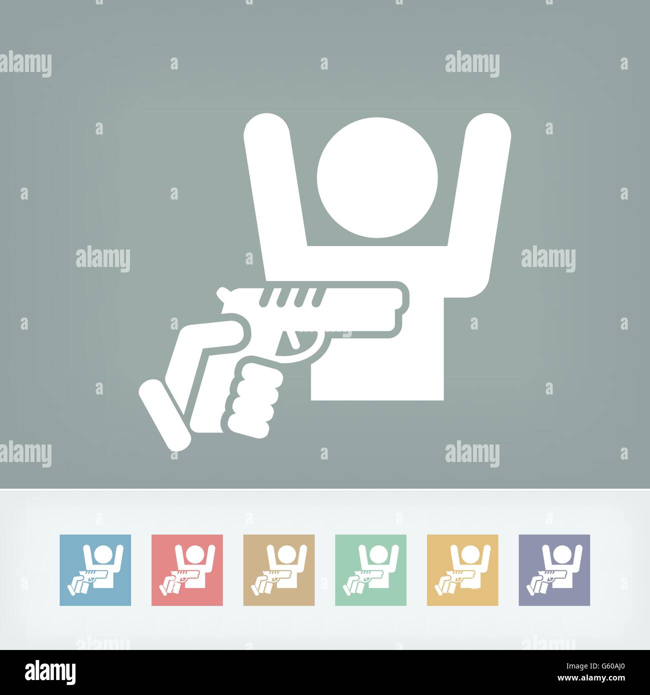 Robbery with gun Stock Vector Image & Art - Alamy