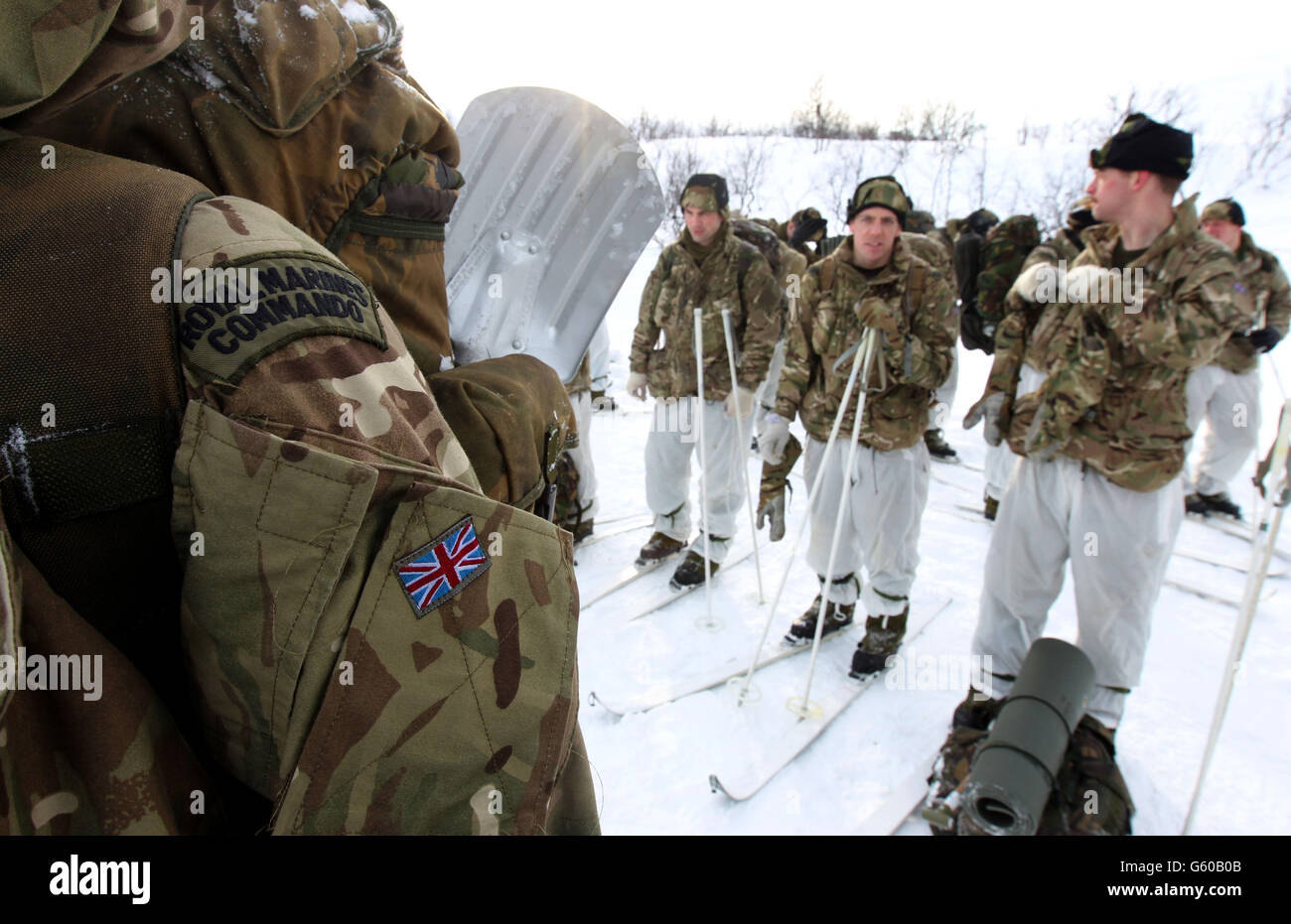 Royal Marines Commando Reservists training in Norway Stock Photo - Alamy