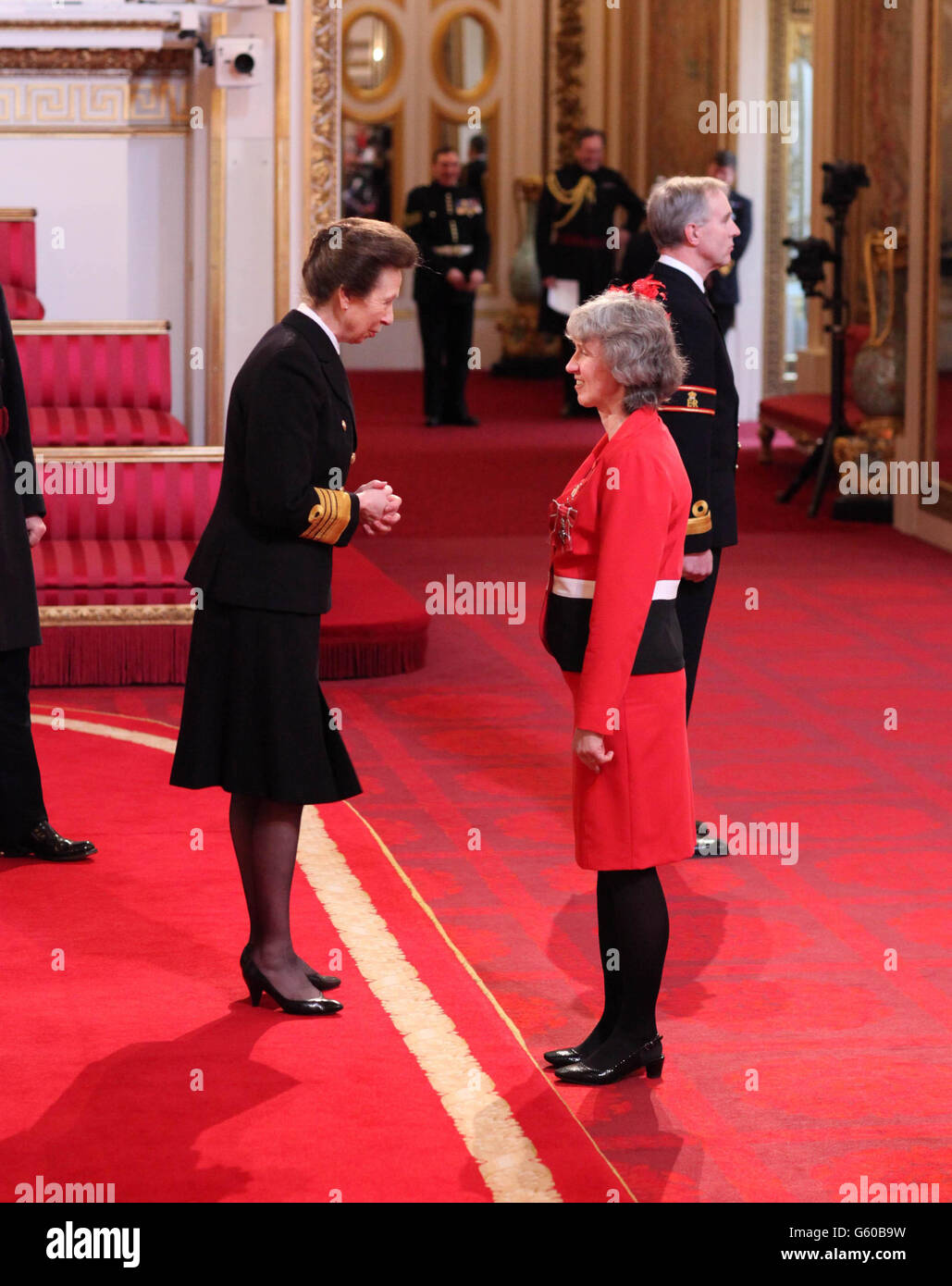 Mrs Deborah Criddle from Taunton is made an MBE by the Princess Royal ...