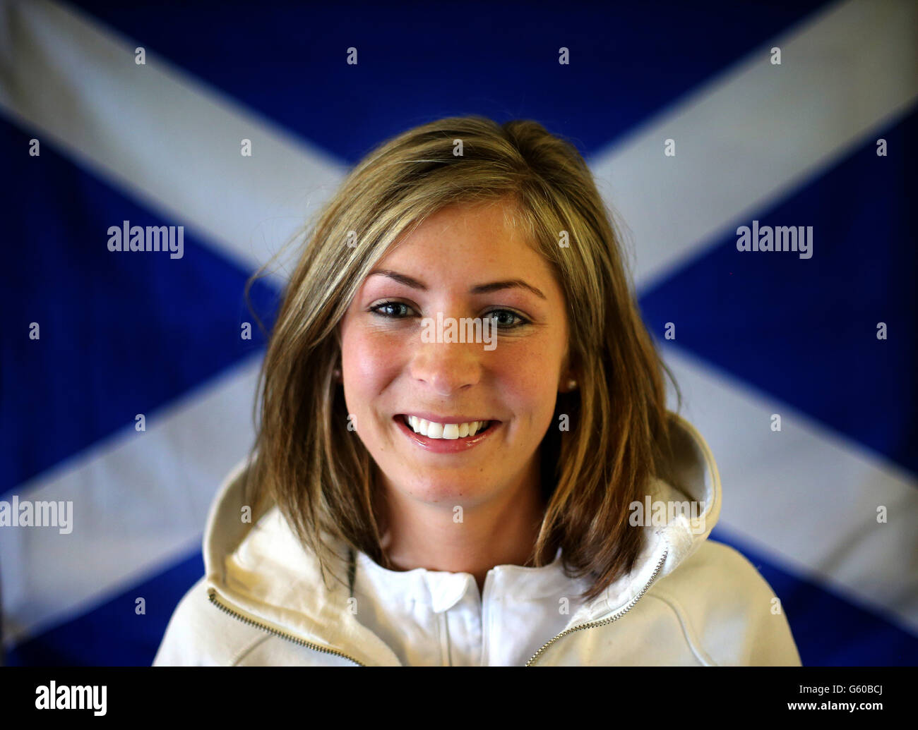Eve Muirhead during a photocall at the Dewar Centre in Perth prior to ...