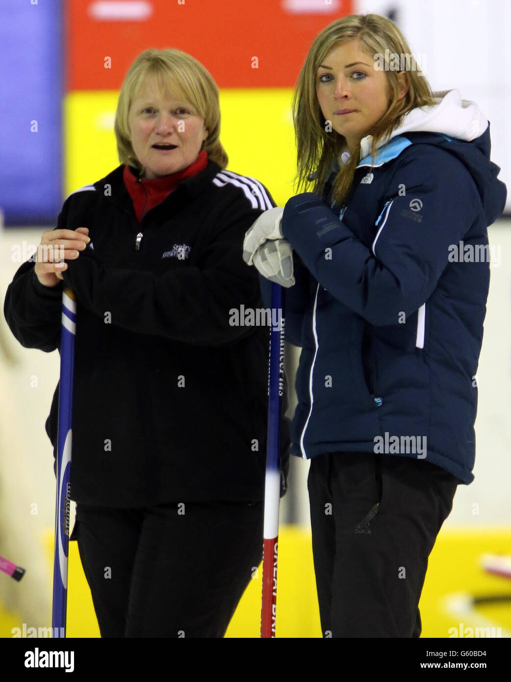 Eve Muirhead (right) with Rhona Martin Head Coach for the Scotland ...