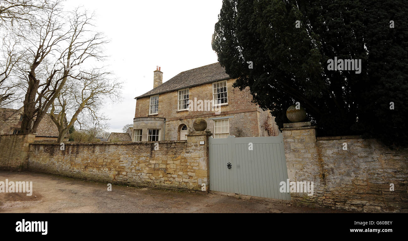 General view of a house in Bampton Village in Oxfordshire which is ...