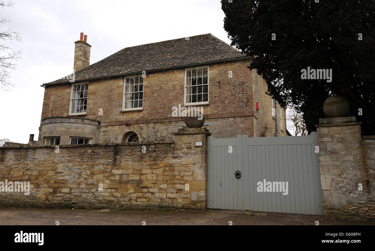 General view of a house in Bampton Village in Oxfordshire which is ...