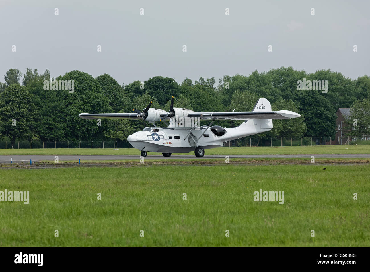 Catalina Seaplane prepares for take off at Biggin Hill airfield Stock ...