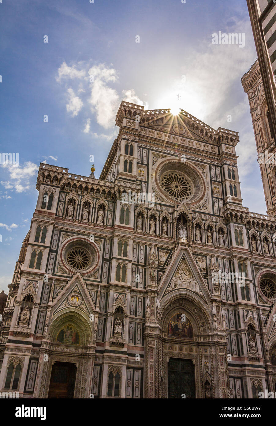 The facade of Florence cathedral Stock Photo - Alamy