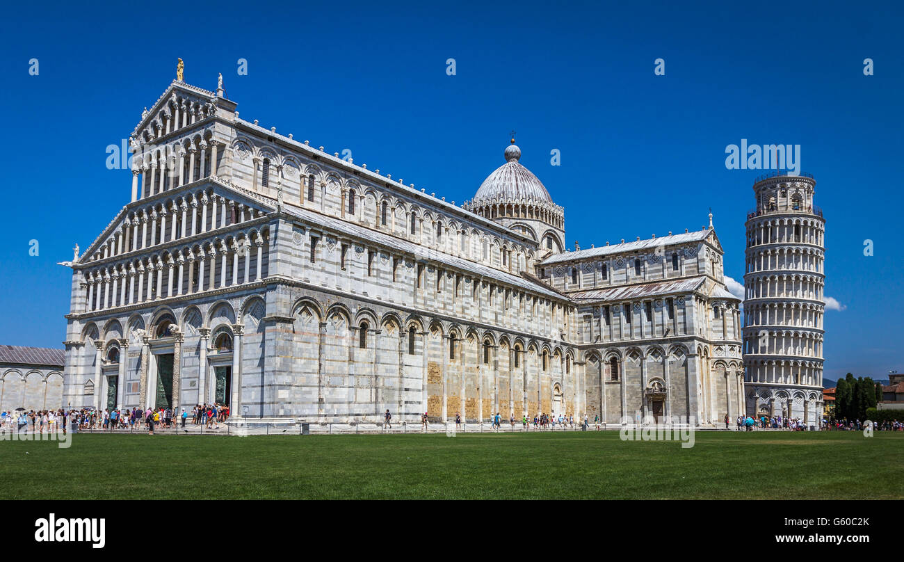 Pisa Cathedral and Leaning Tower Stock Photo - Alamy