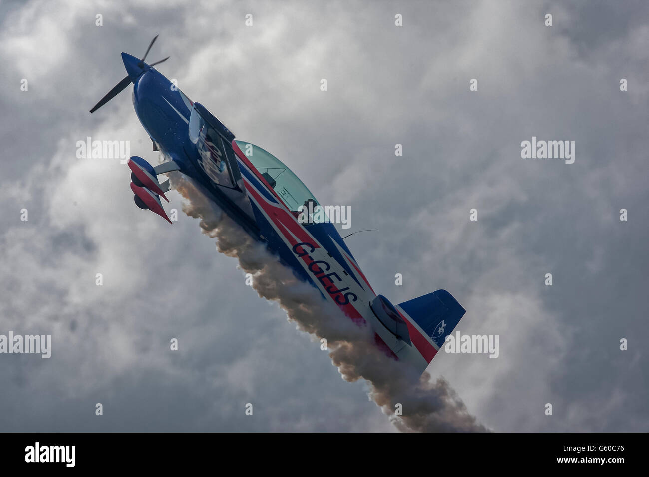 Pitts Special S2S Aerobatic plane in flight in the sky Stock Photo - Alamy