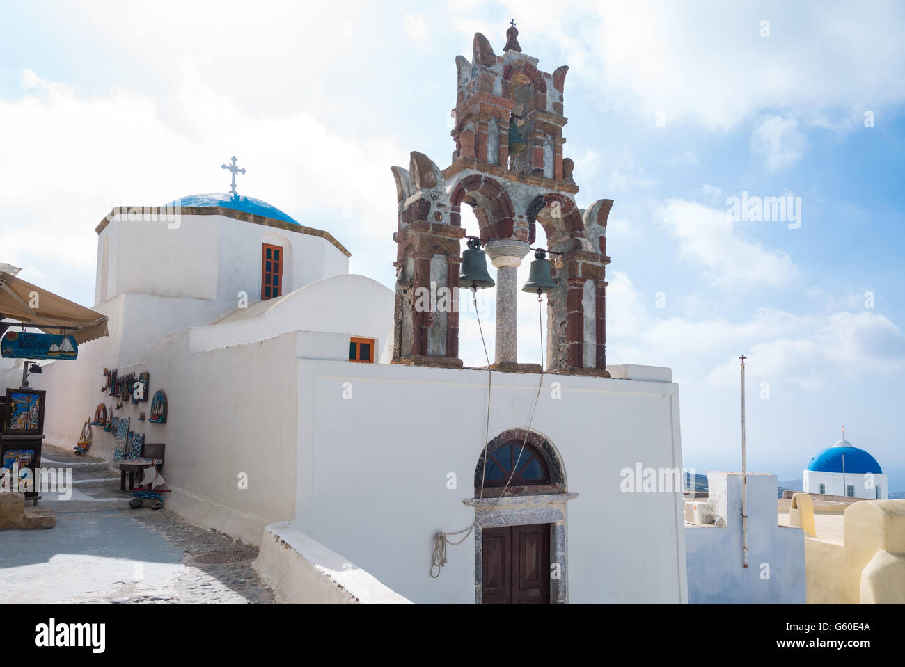 Greece Santorini Small Orthodox Church Stock Photos & Greece Santorini ...