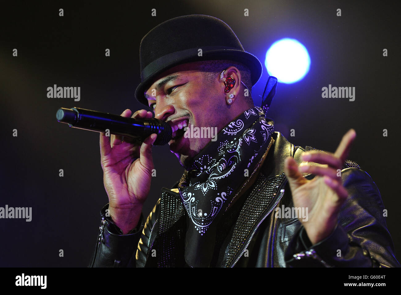 Ne yo performs on stage lg arena hi-res stock photography and images ...