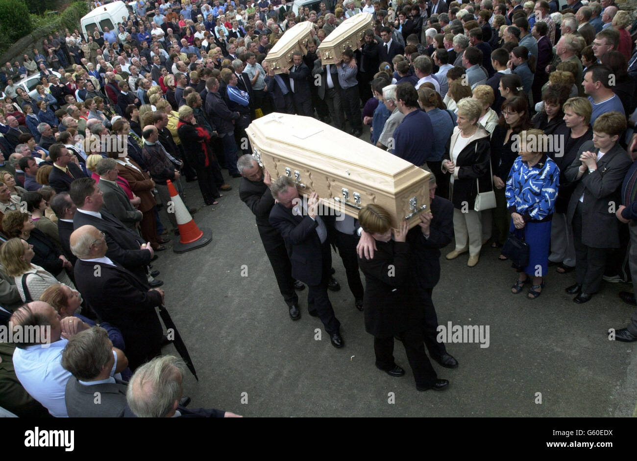 The remains of Mark Doyle (14), his father Seamus Doyle (33) and ...