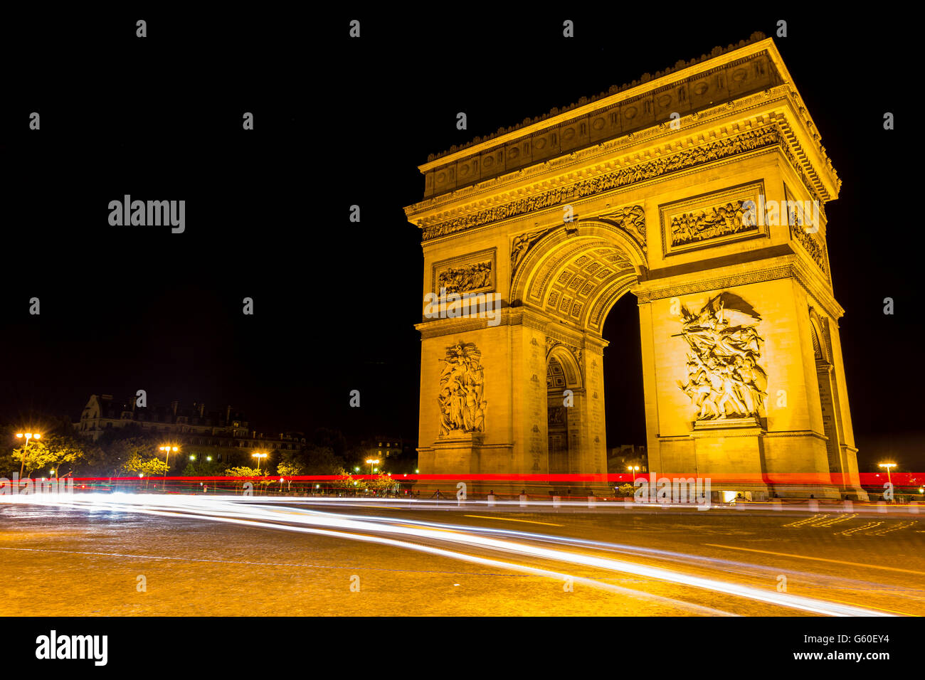 The Arch de Triumph in Paris Stock Photo - Alamy