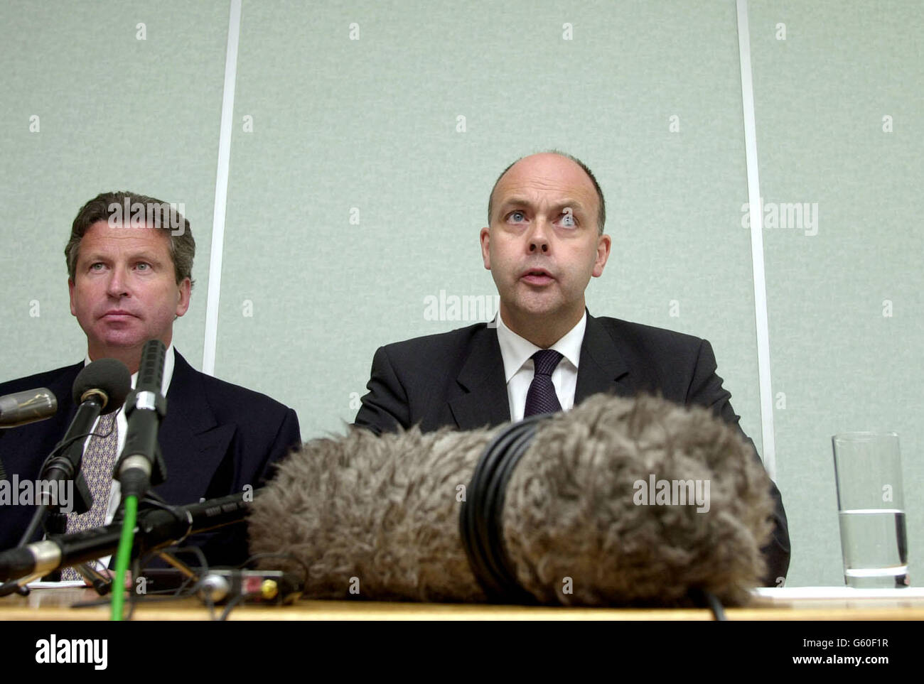 Keith harris left and his chief executive david burns hi-res stock ...