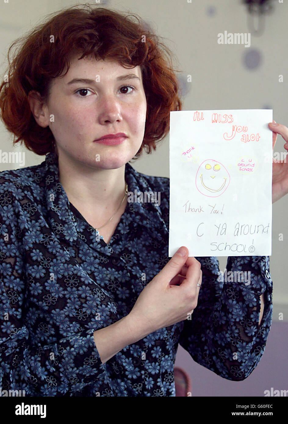 Maxine carr thank card hi-res stock photography and images - Alamy