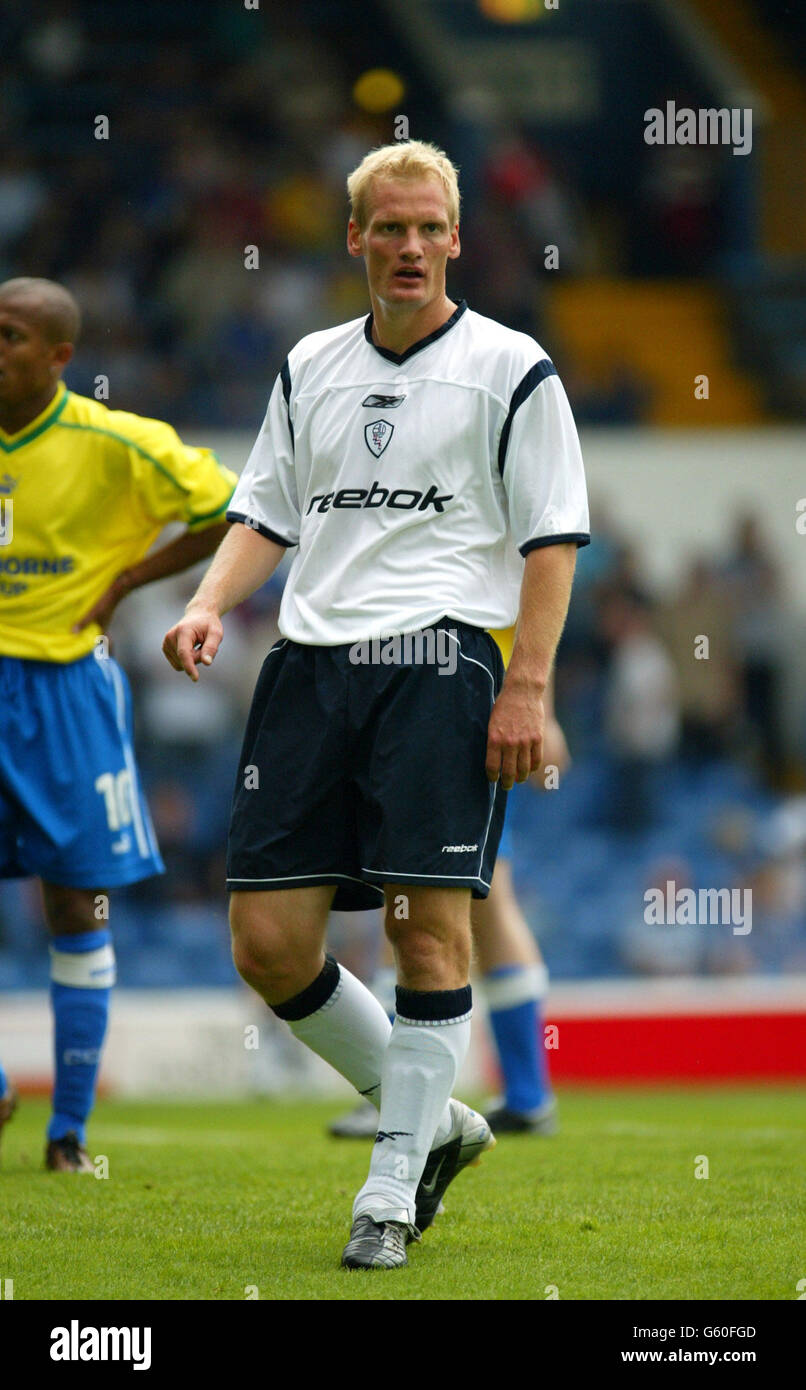 Per Frandsen in action for Bolton Wanderers during their pre-season ...