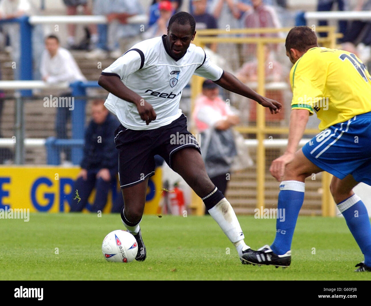 Michael Ricketts in action for Bolton Wanderers during their pre-season ...