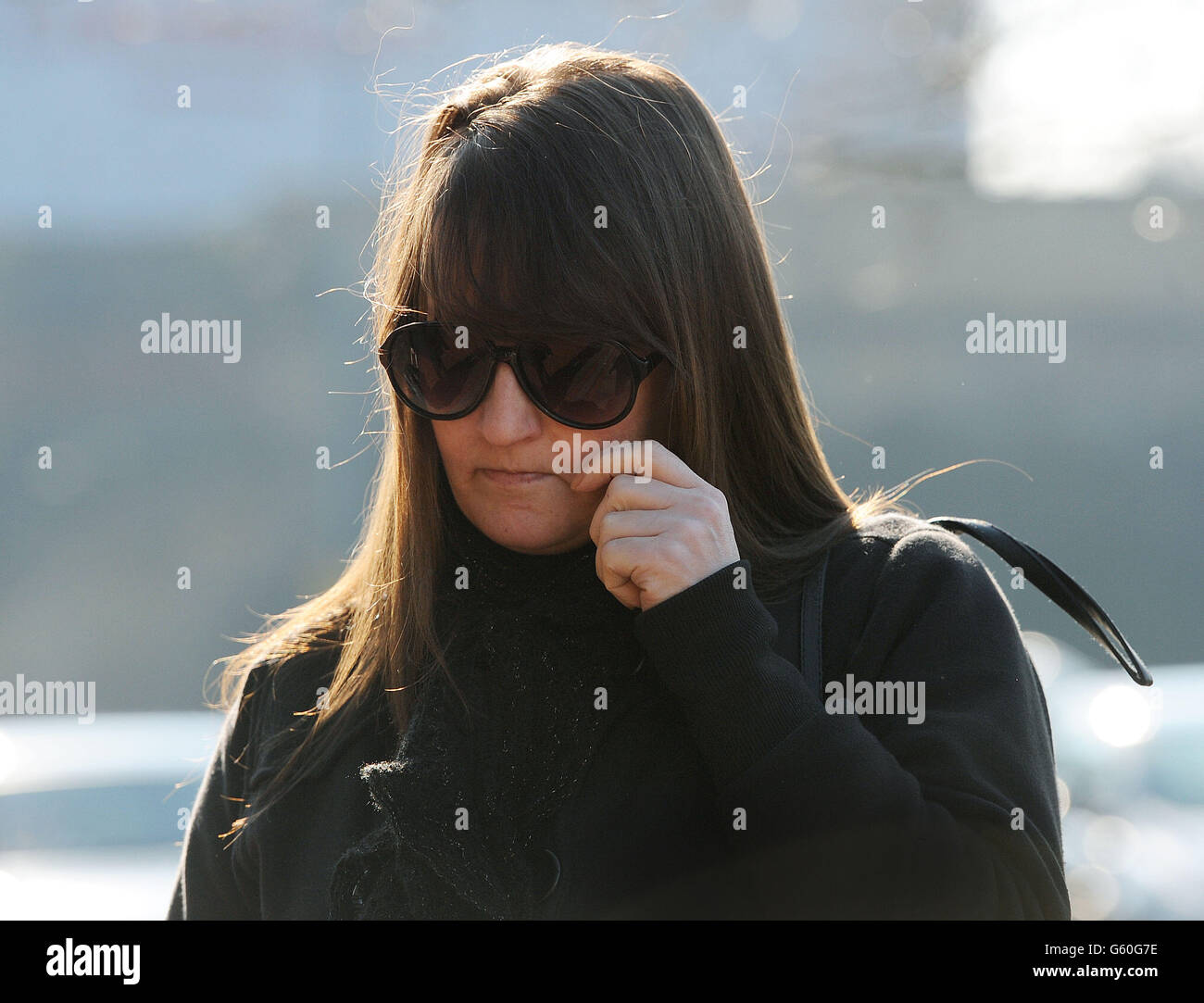 Amanda Hutton outside Bradford Crown Court where she is charged with ...