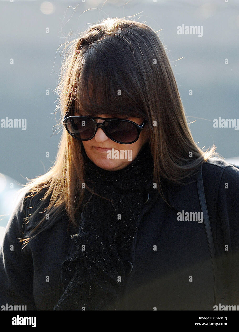 Amanda Hutton outside Bradford Crown Court where she is charged with ...