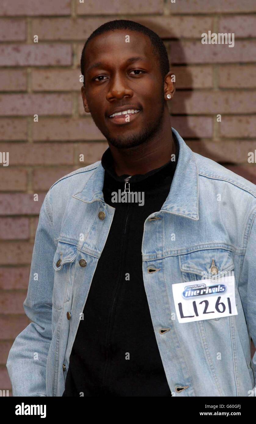 Anton Gordon.19, poses for the media after passing the auditions for ...