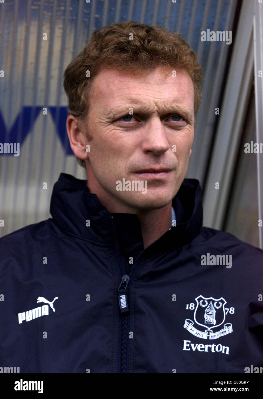 Everton Manager David Moyes during their pre-season friendly against ...