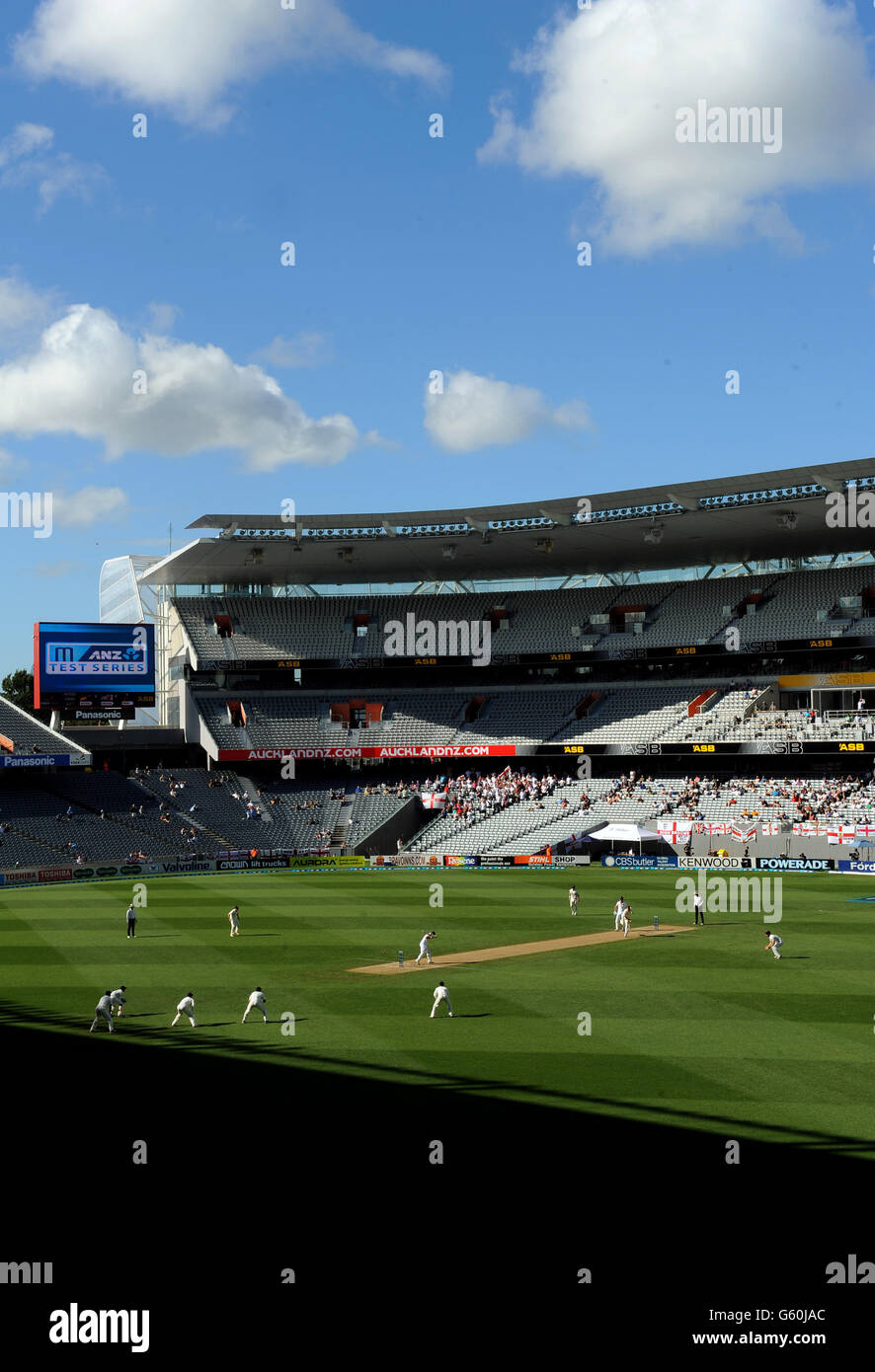 Cricket third test new zealand england day three eden park hi-res stock ...