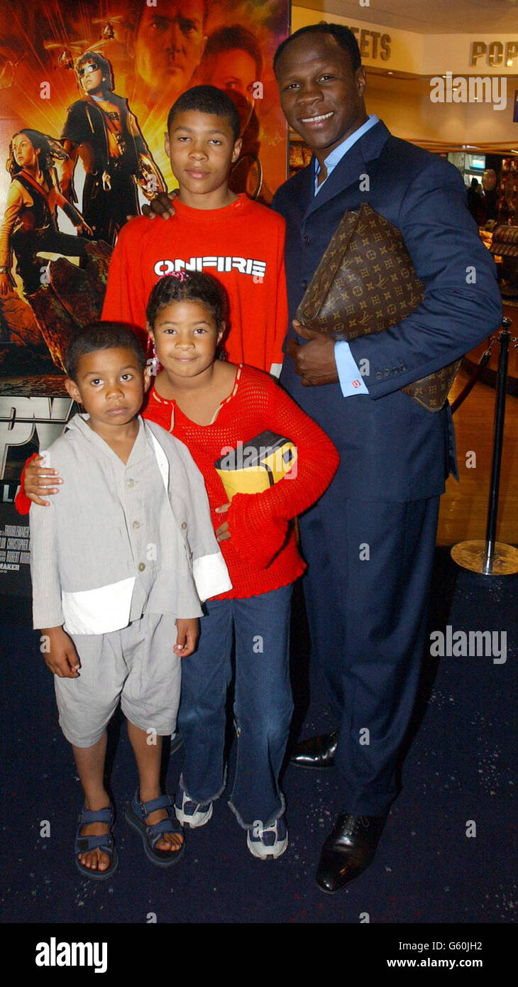 Former Middleweight Champion Chris Eubank and his family arrive the UK ...
