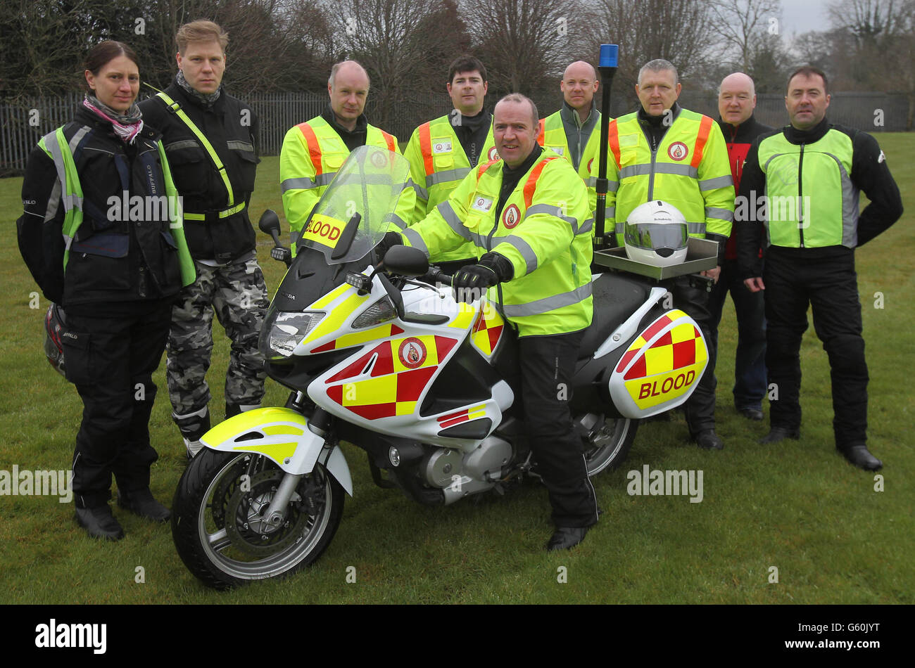Irish blood couriers Stock Photo - Alamy