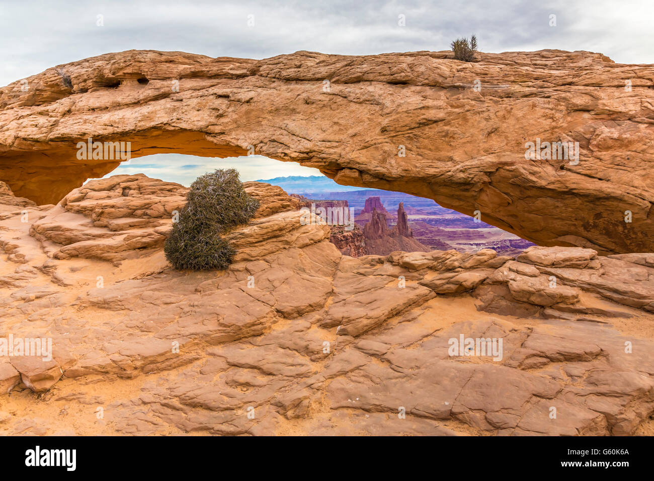world famous mesa arch in canyonlands national park, utah us Stock ...