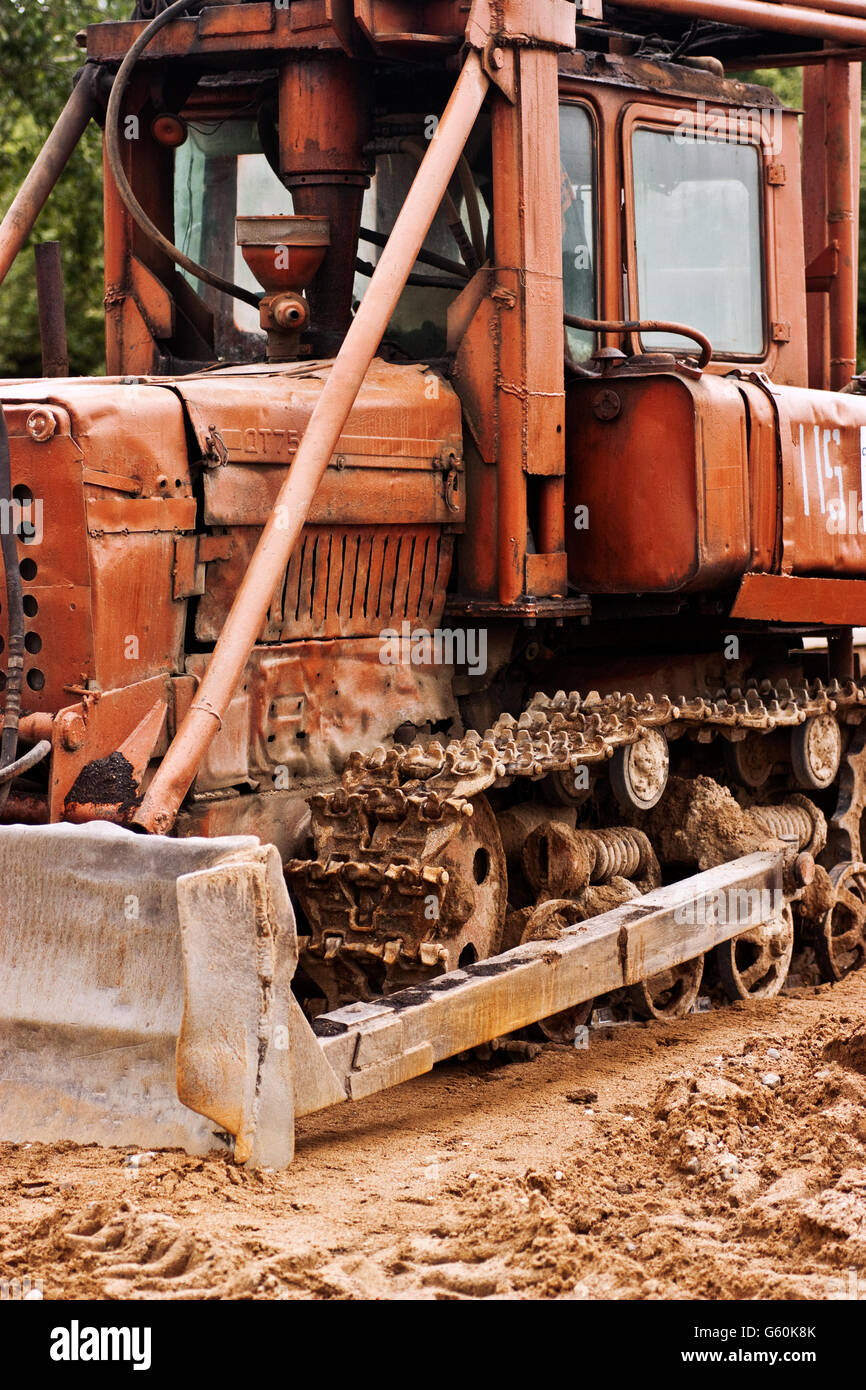 old large heavy construction machine ready for work Stock Photo - Alamy