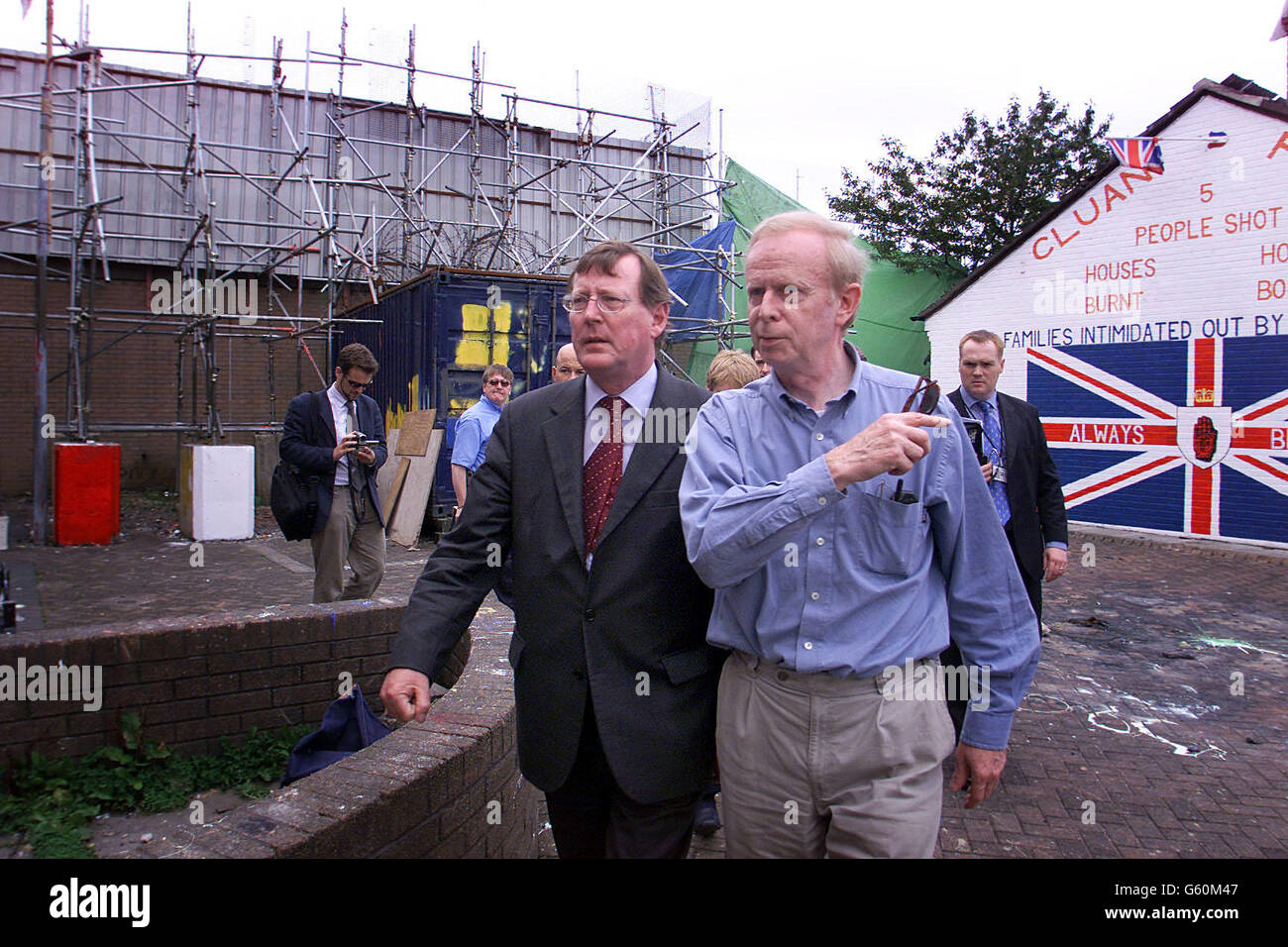 David Trimble & Sir Reg Empey Stock Photo - Alamy