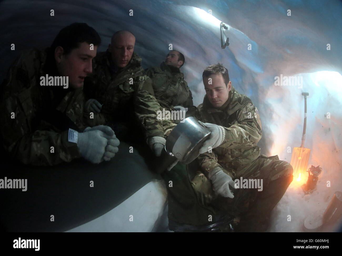 l-r Marine William Corry from Royal Wootton Basset ,Marine Dave Koumi ...