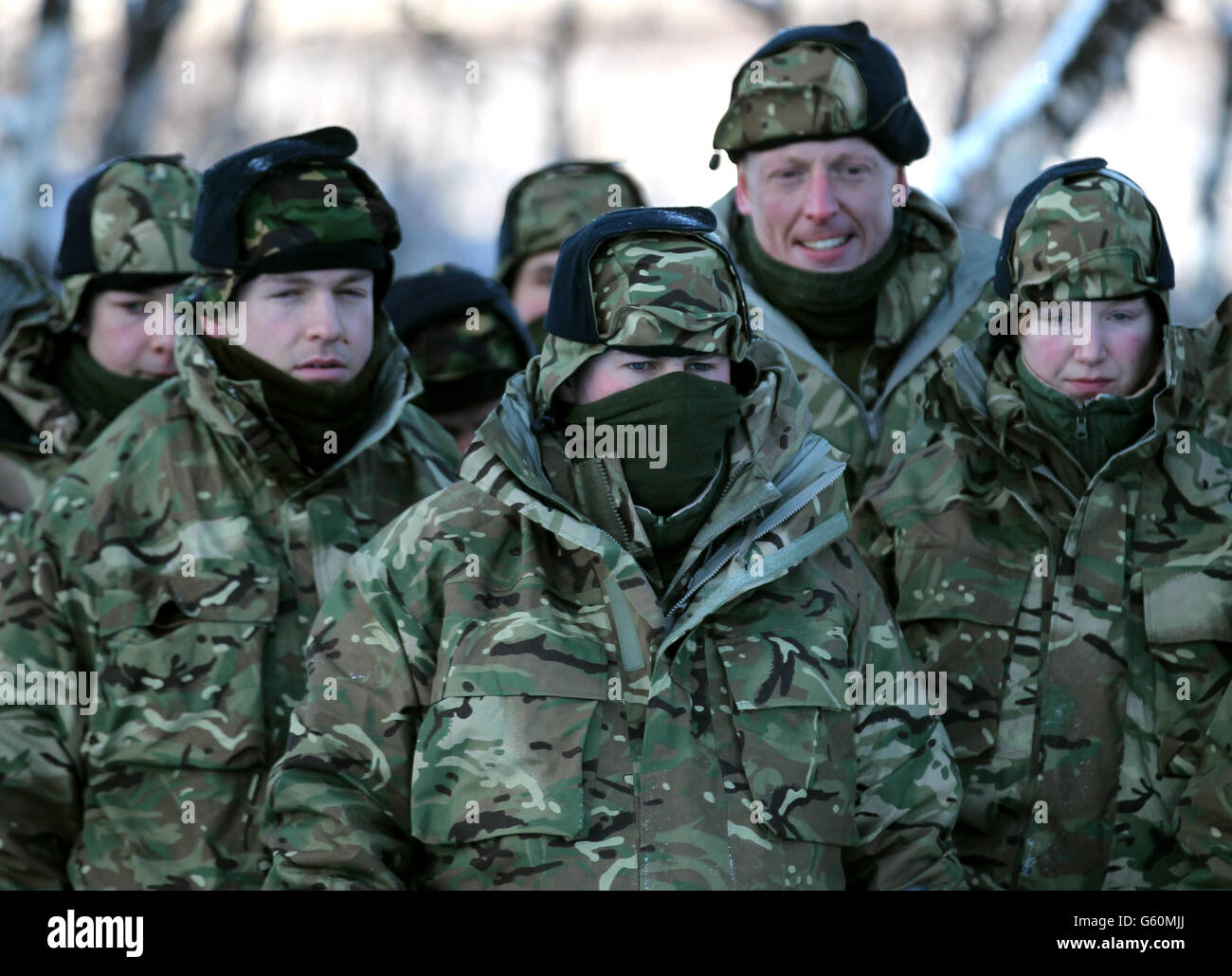 Defence reservists snow army armed forces soldiers military hi-res ...