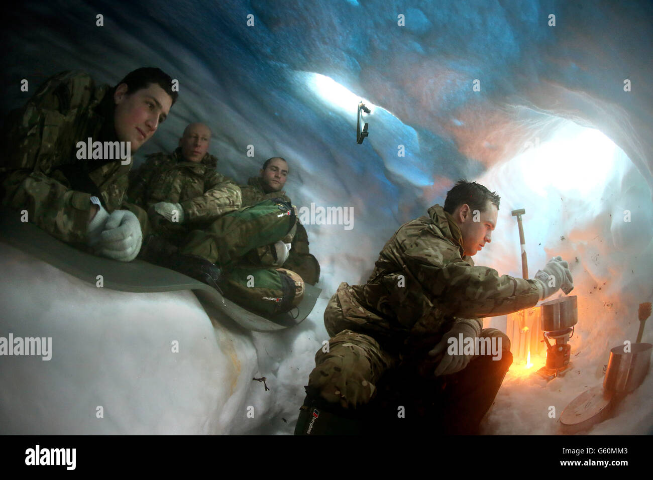 l-r Marine William Corry from Royal Wootton Basset ,Marine Dave Koumi ...