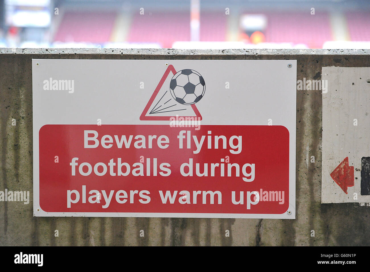 Beware flying footballs hi-res stock photography and images - Alamy