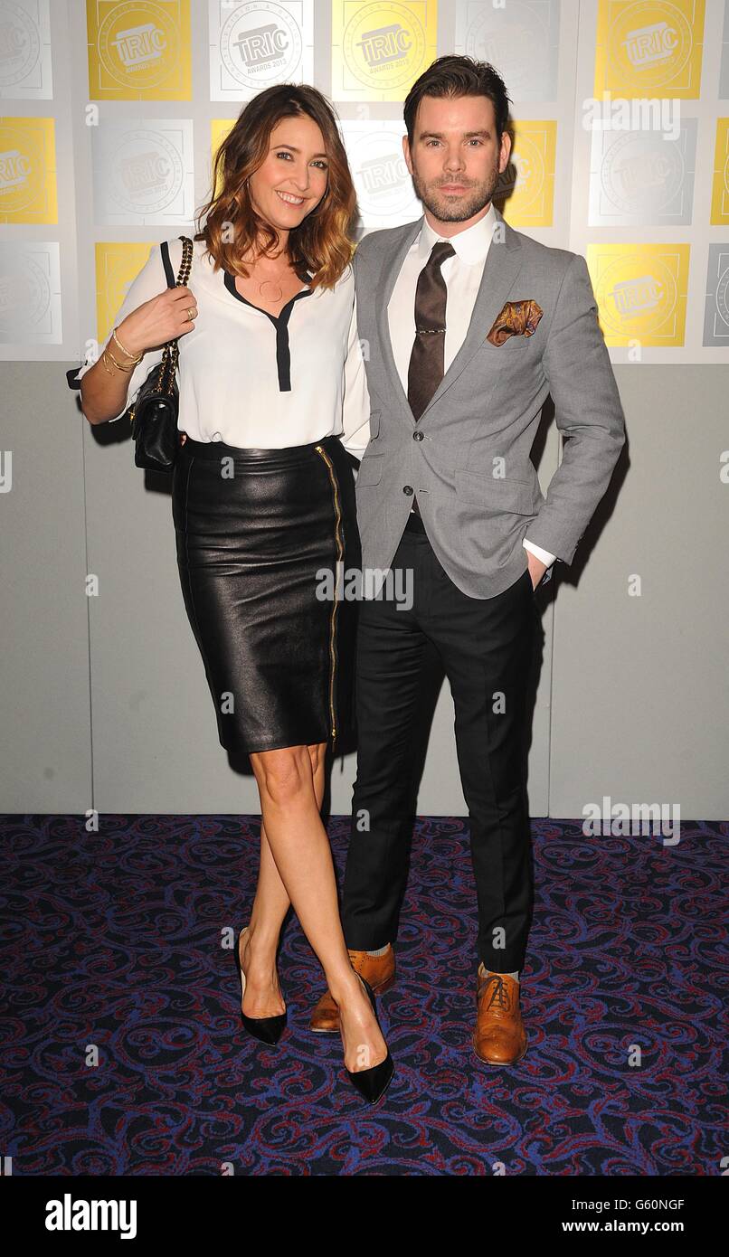 Lisa snowdon and dave berry at the 2013 tric awards hi-res stock ...