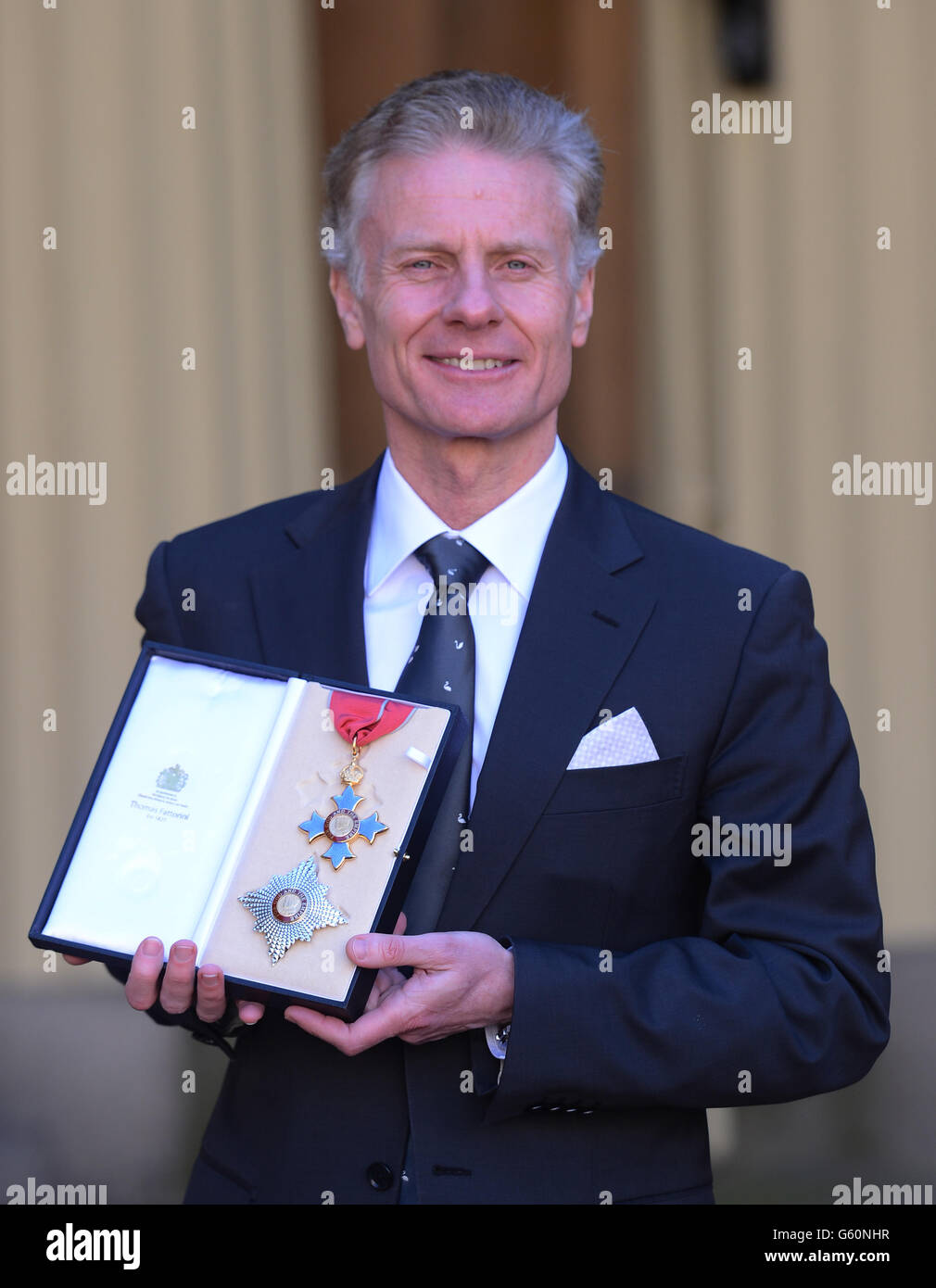 LOCOG Chief Executive, Lord Deighton poses at Buckingham Palace in ...