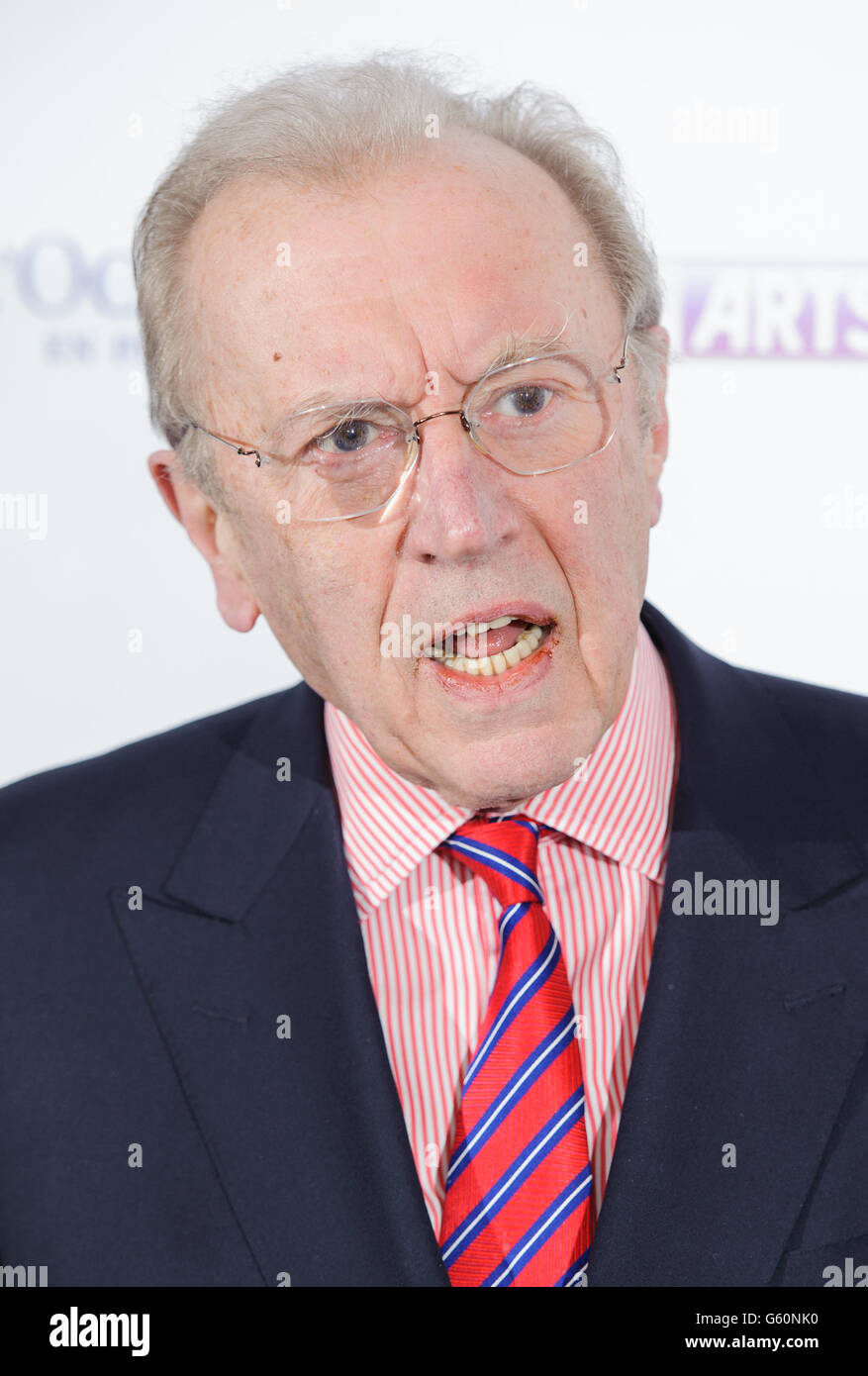 Sir David Frost arriving at the Sky Arts South Bank Awards, at the ...