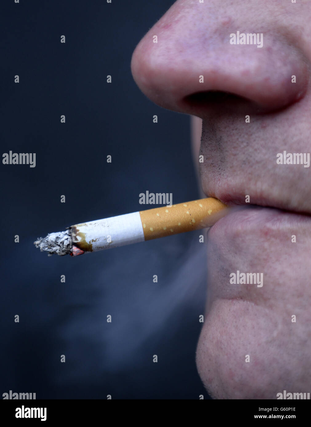 Stock of cigarette smoking Stock Photo - Alamy