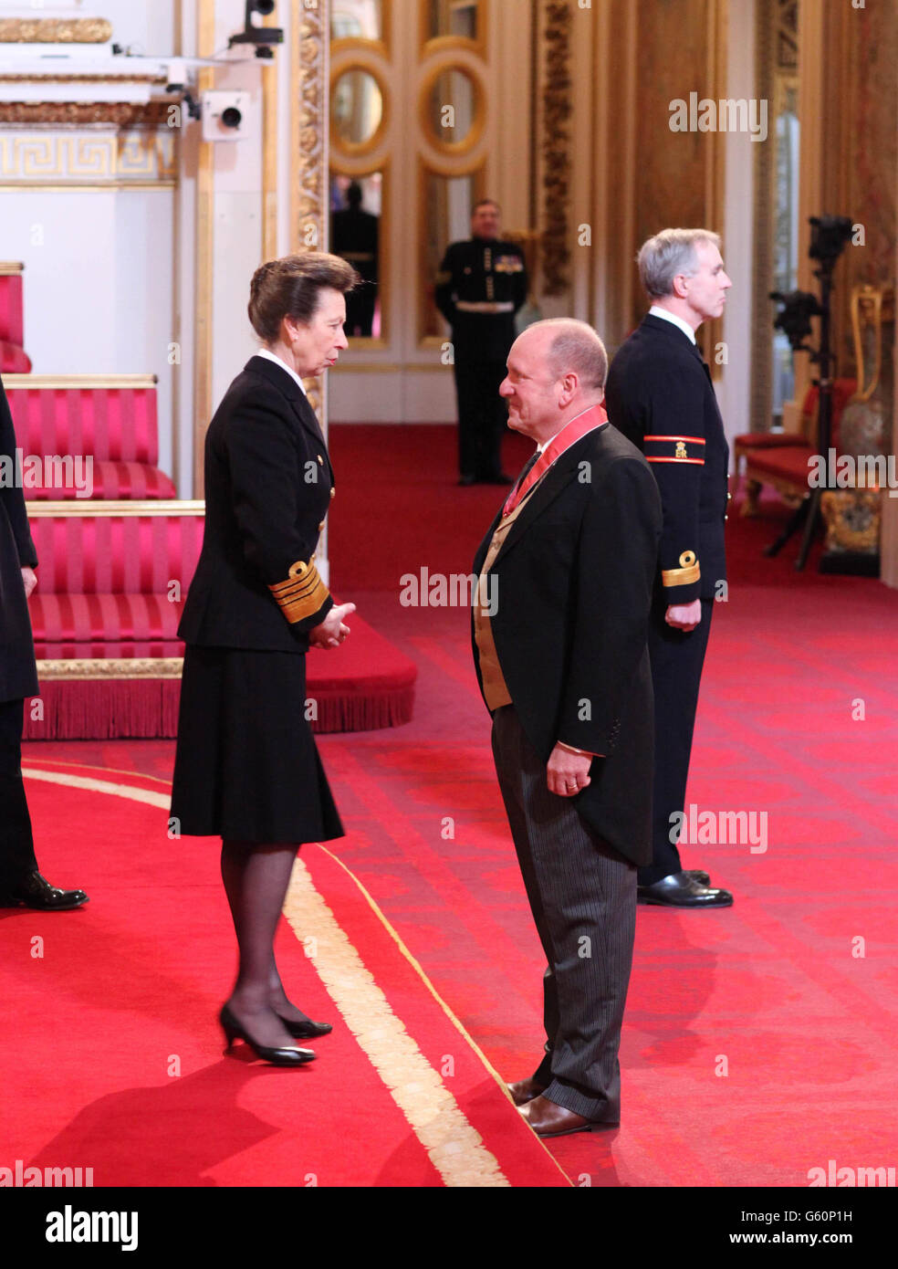 Mr. Ian Livingstone from London is made a CBE by the Princess Royal at ...