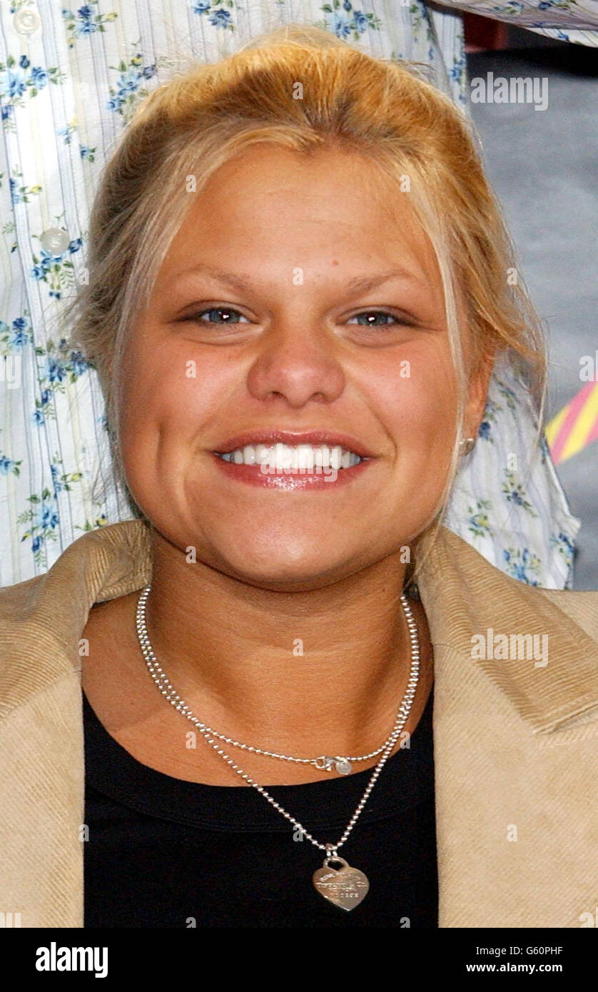 Big Brother 3 contestant Jade Goody, during a photocall at Channel 4 ...