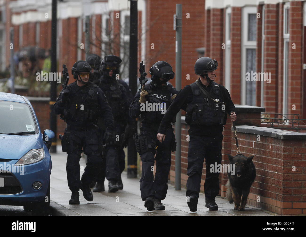Armed siege in Trafford Stock Photo - Alamy